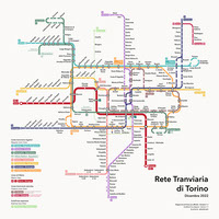 Turin's Tram Map Redesign on Behance