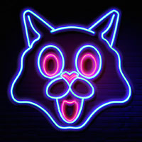 AI Generated Neon Cats on Behance