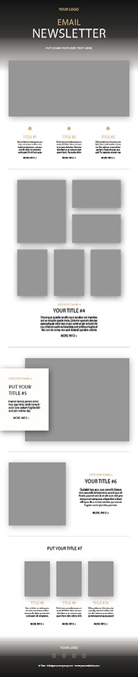 Email Newsletter Layout (Download) on Behance