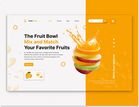 Free Fresh Fruit Website UI/UX Design on Behance