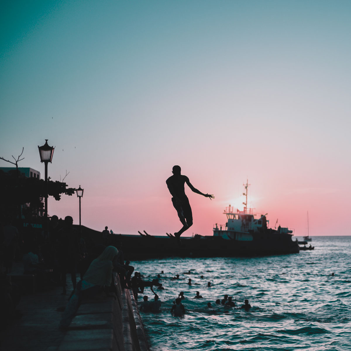 Stone Town Jump | Edit | Photoshop Lightroom