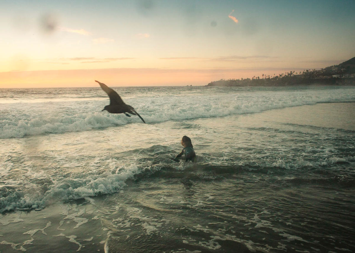 Sunset Winterr Swim in the Pacific | Edit | Photoshop Lightroom