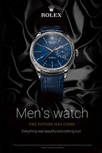 Rolex Watch - Magazine Advertisement Design on Behance