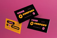 Black 90's Business Card on Behance