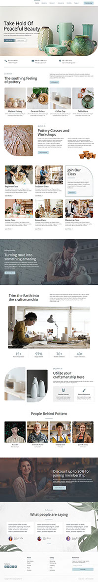 Pottery & Ceramics Studio Website | Web Design :: Behance