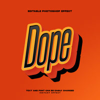 Dope - Text effect l PSD file :: Behance