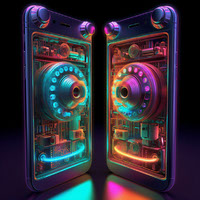3D GLOWING PHONE on Behance