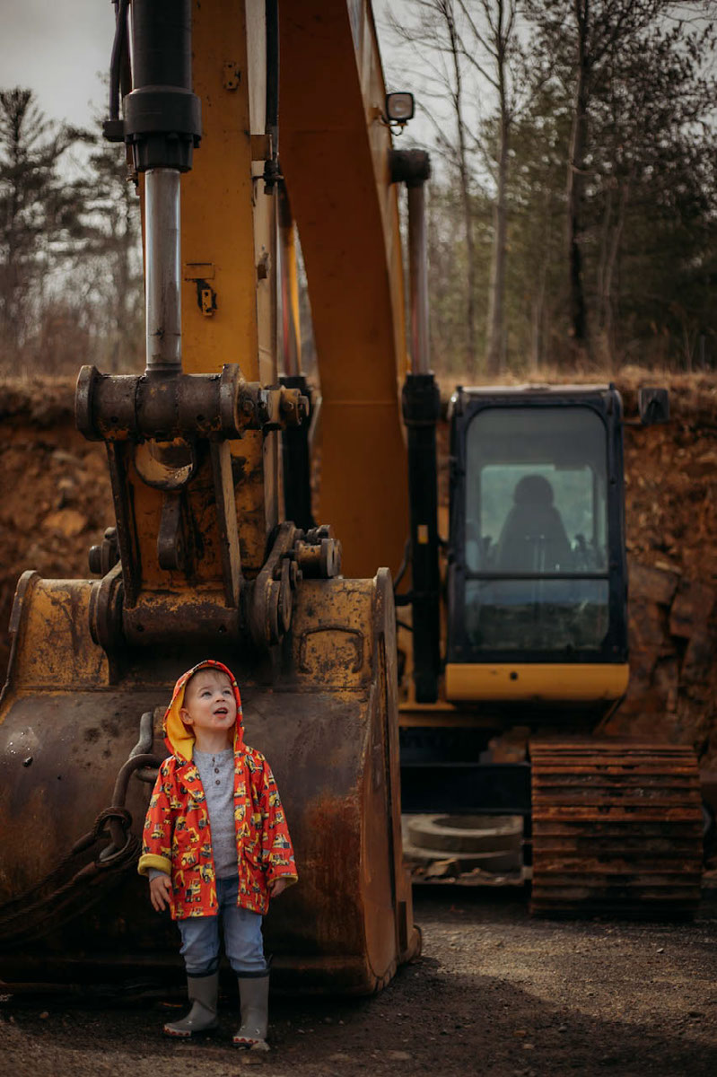 A boy and his digger | Edit | Photoshop Lightroom