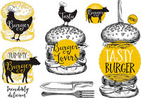 Burger Elements Template :: Behance