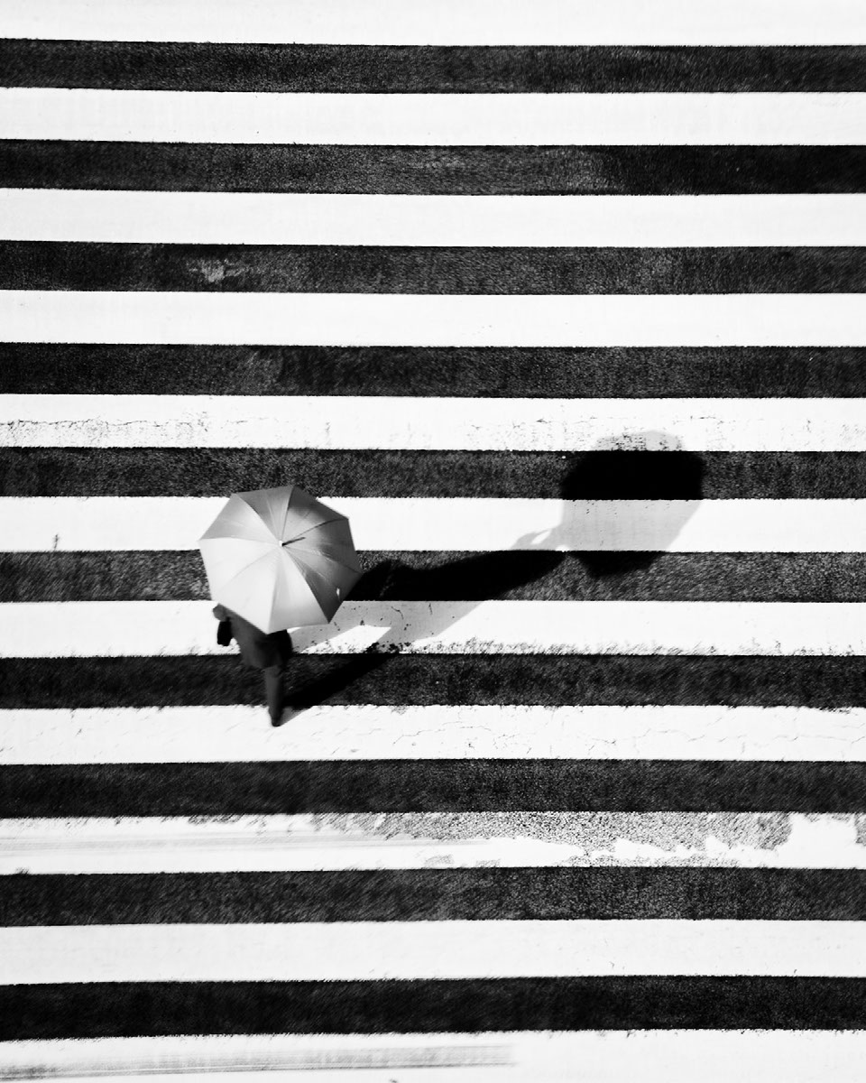 Black and white overhead perspective | Edit | Photoshop Lightroom