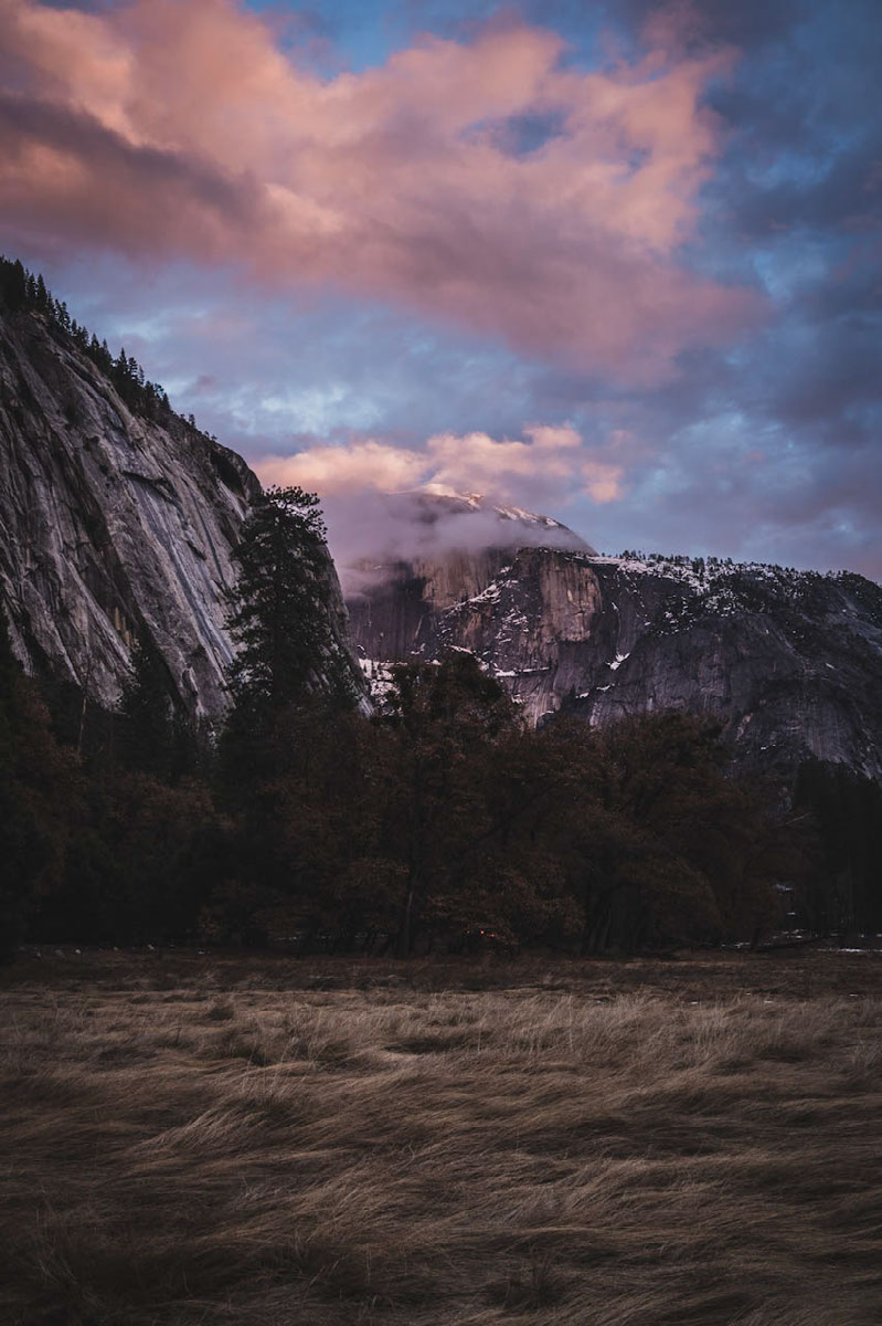 Sunset over Half Dome | Edit | Photoshop Lightroom