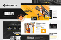 Trigon - Construction Elementor Template on Behance