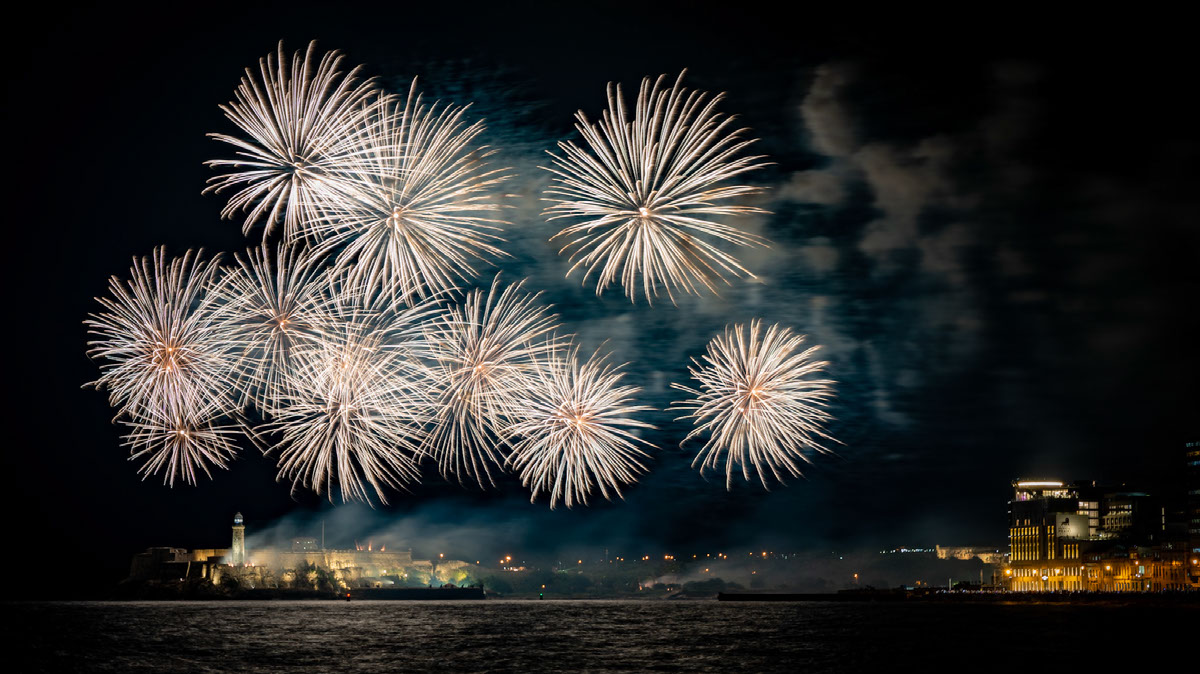 Fireworks Over Havana, Cuba | Edit | Photoshop Lightroom