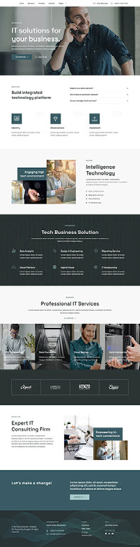 IT Services WordPress Website | Web Design on Behance