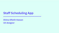 Staff Scheduling App on Behance