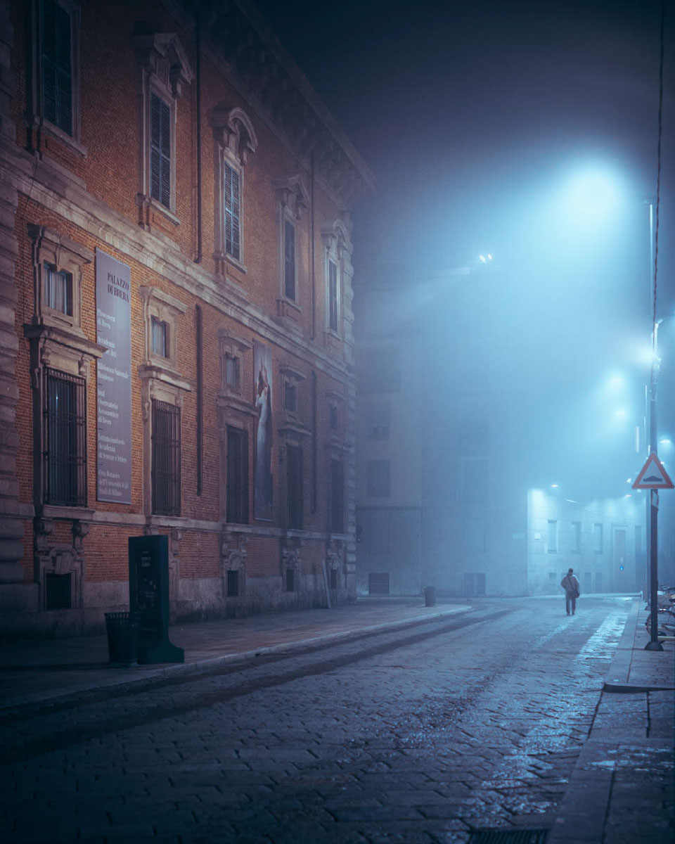 Foggy Mood in Brera Night | Edit | Photoshop Lightroom