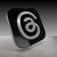Threads Logo 3D on Behance