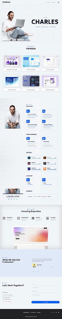 CV Resume WordPress Website | Website Design on Behance